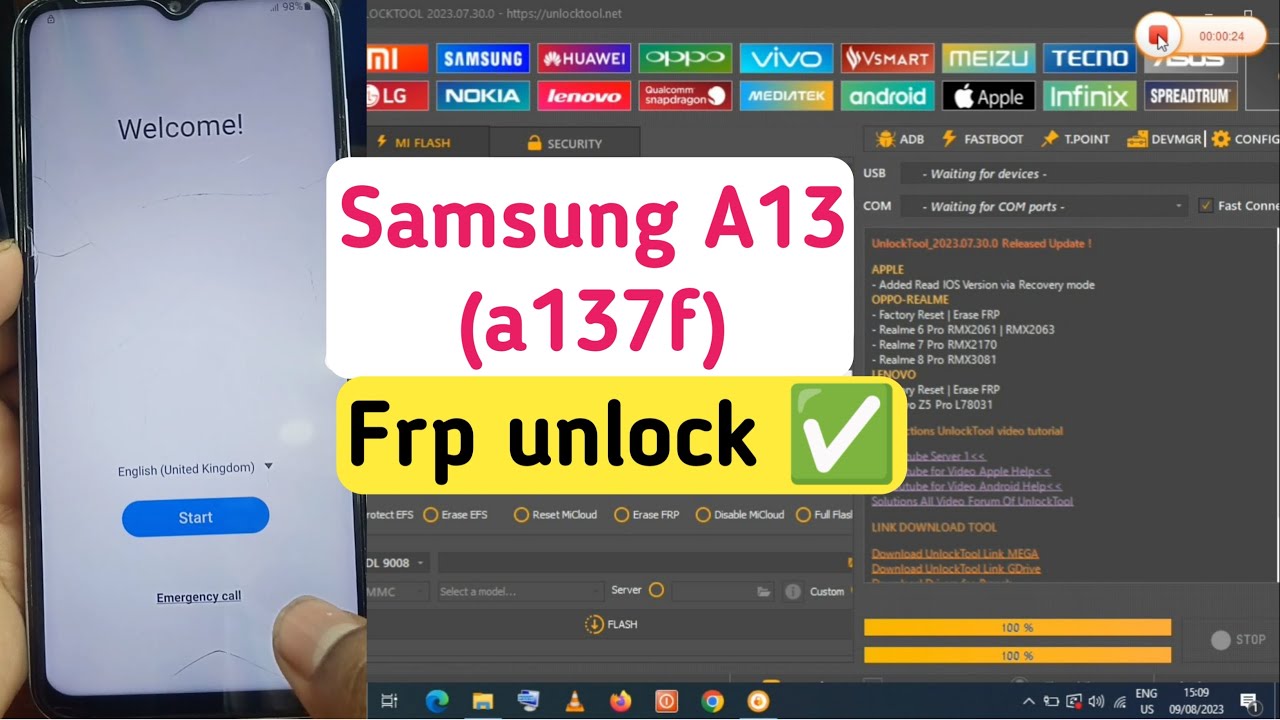 Samsung A13 (a137f) Frp Unlock Tool. A13 frp unlock tool . a13 frp ...