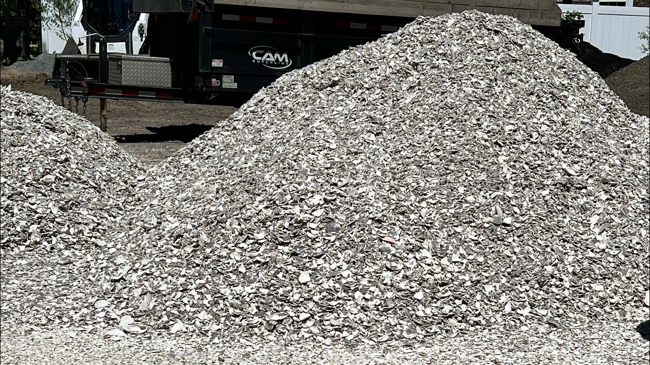 Another fresh crushed shell driveway install - YouTube