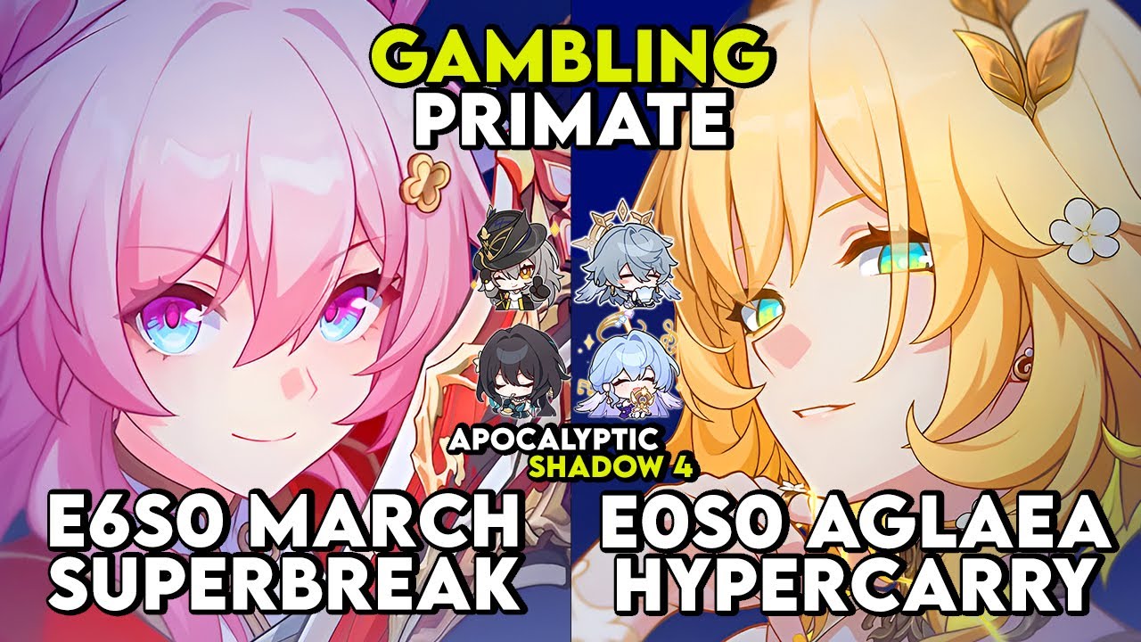 Apocalyptic Shadow 4 | E6S0 March 7th & E0S0 Aglaea | Apoc 4 | HSR ...