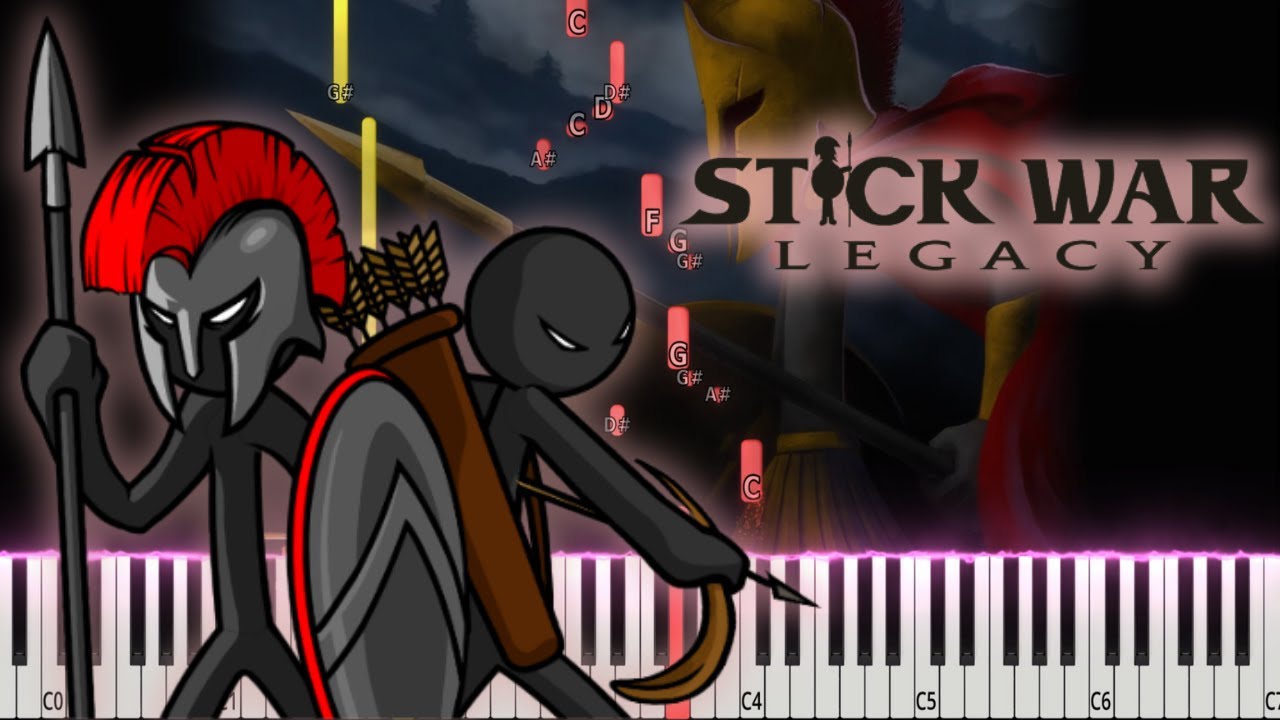 Stick War Legacy Theme - Field of Memories | VERY EASY Piano Tutorial ...