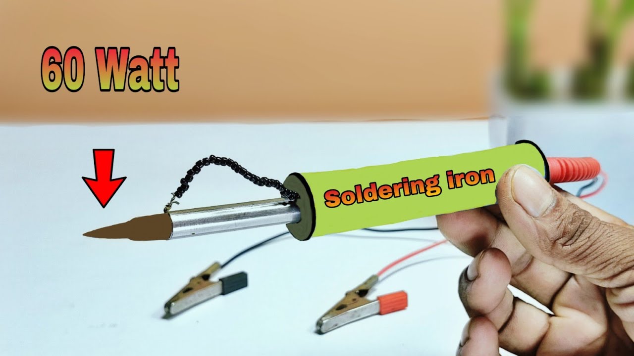 How to Make a Soldering Iron at Home | DIY Soldering Iron - YouTube