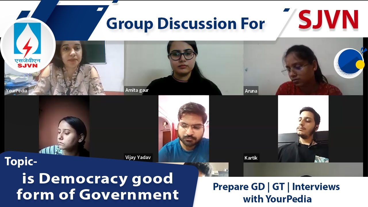 GD Democracy is a good form of Government | SJVN | Start GD GT Guidance ...