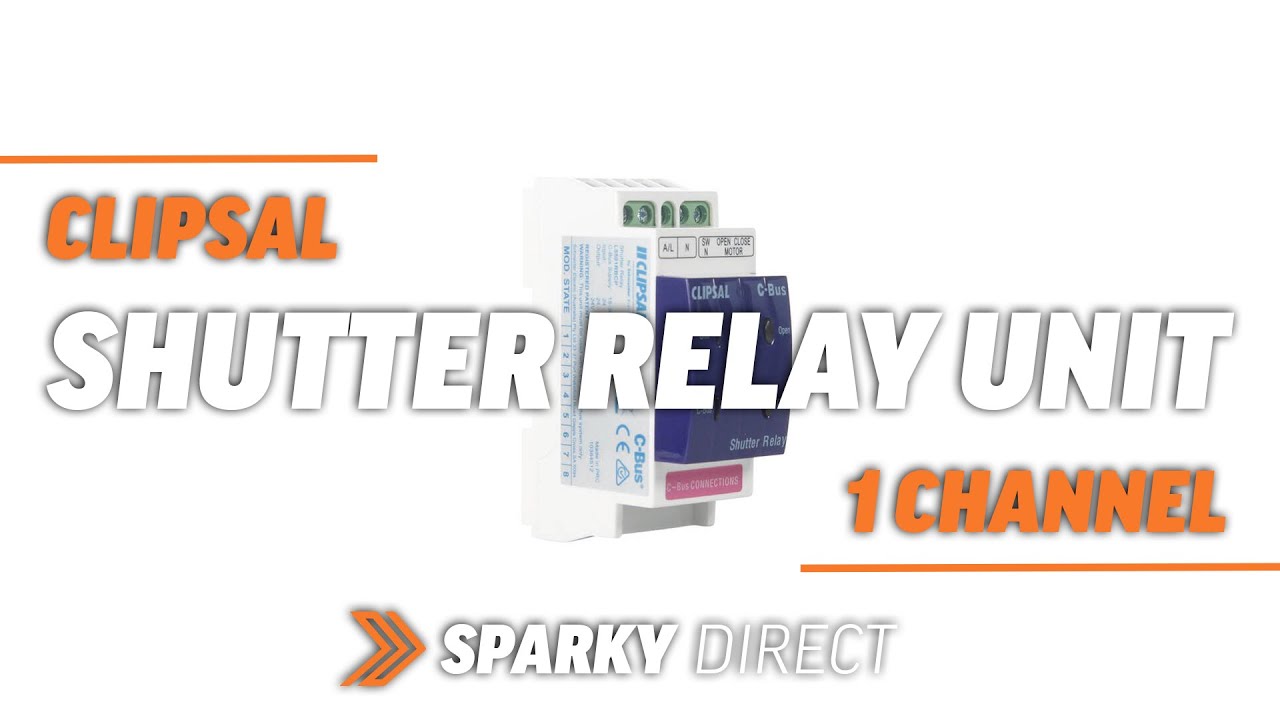 Clipsal Schneider L5501RBCP | C-Bus Shutter Relay Unit 1 Channel - YouTube