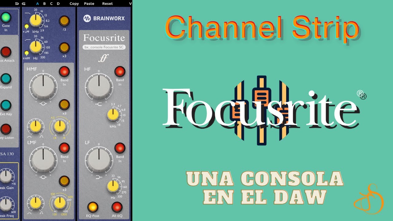 Channel Strip Focusrite, usa una consola Focusrite. - YouTube