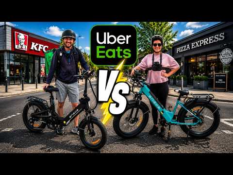 Uber Eats Vs My Sister... Just Another Day Delivering Food (Engwe L20 3.0 Boost vs Engwe E26 ST)