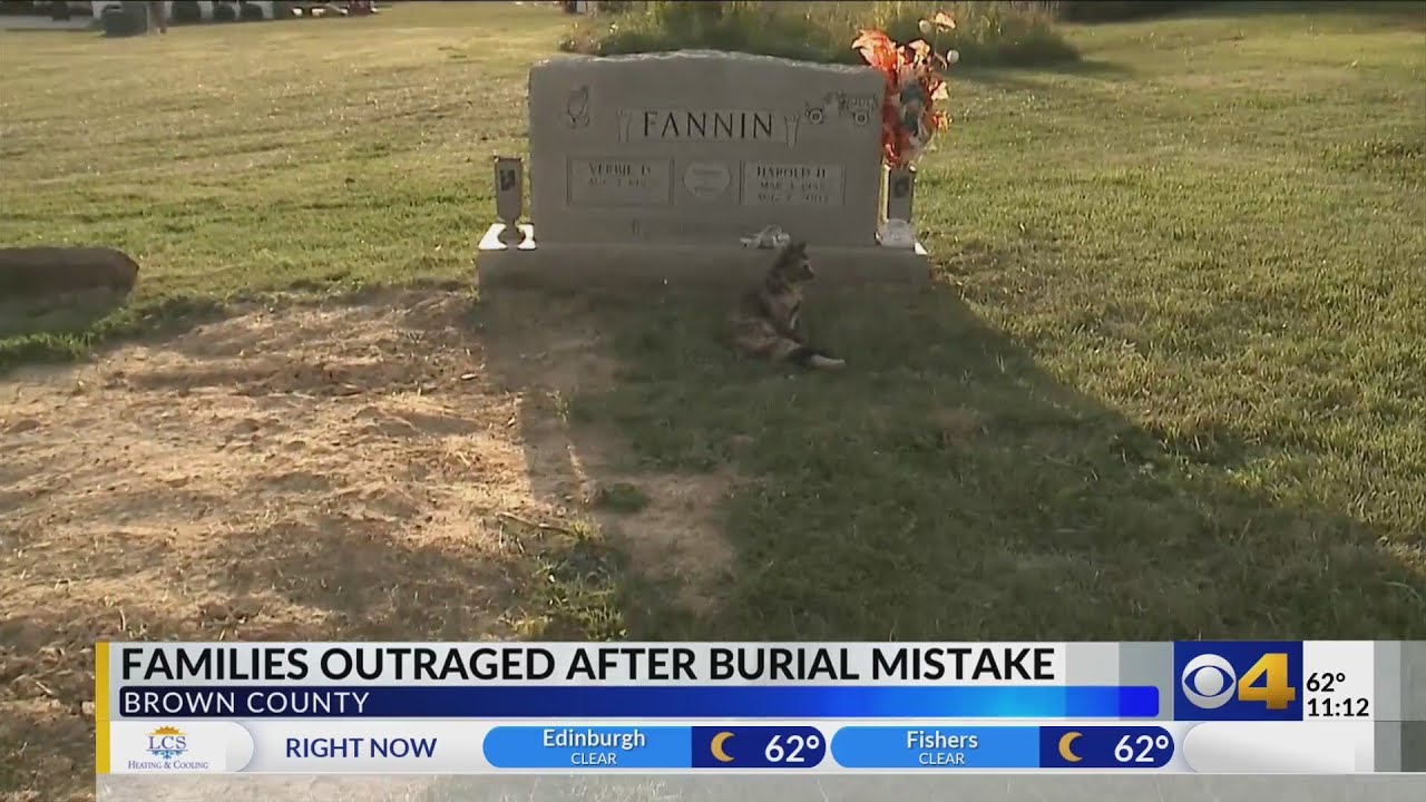 Indiana family distraught after cemetery buries person at wrong grave - YouTube