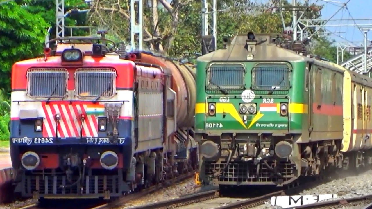 Freight Locomotive Leading High Speed Express Trains | WAG-9+WAG-7+WAG-5 | Vivek+Teesta Torsa ...