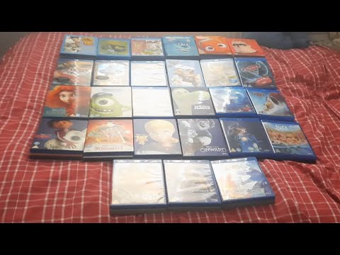Pixar 27-Movie Collection DVD and Blu-ray Unboxing - YouTube