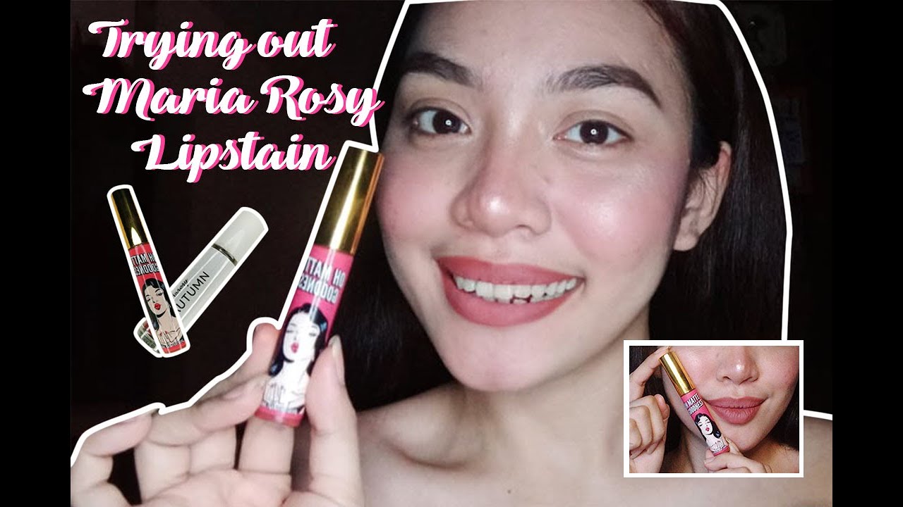 Trying out Maria Rosy Lipstain | Makeup Review || Wins&Wends - YouTube