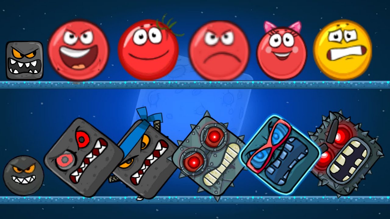 Red Ball 4 - Black Box - Black Ball - All Bosses - Boss Fight Gameplay ...