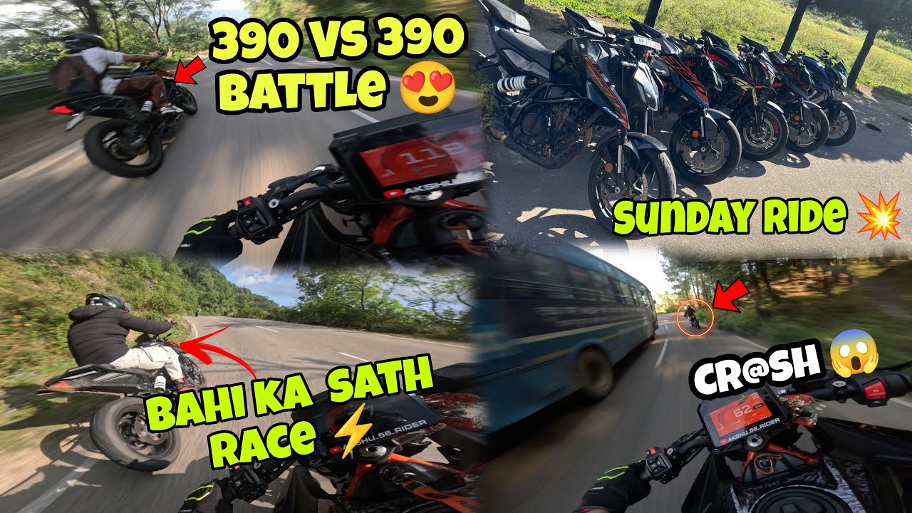 SUNDAY RIDE WITH DUKE 390 GEN 3 BATTLE ⚡️ CRAZY BATTLE 💀 - YouTube