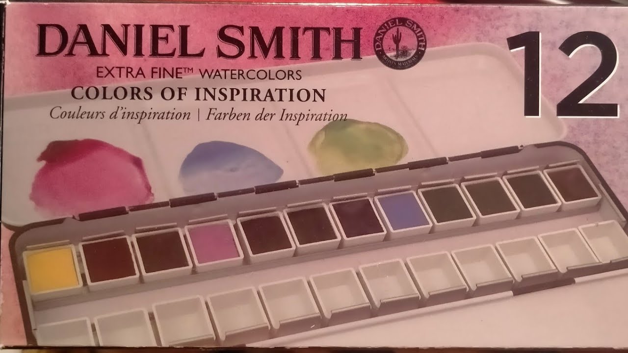 Daniel Smith , Colours Of Inspiration watercolour set review - YouTube