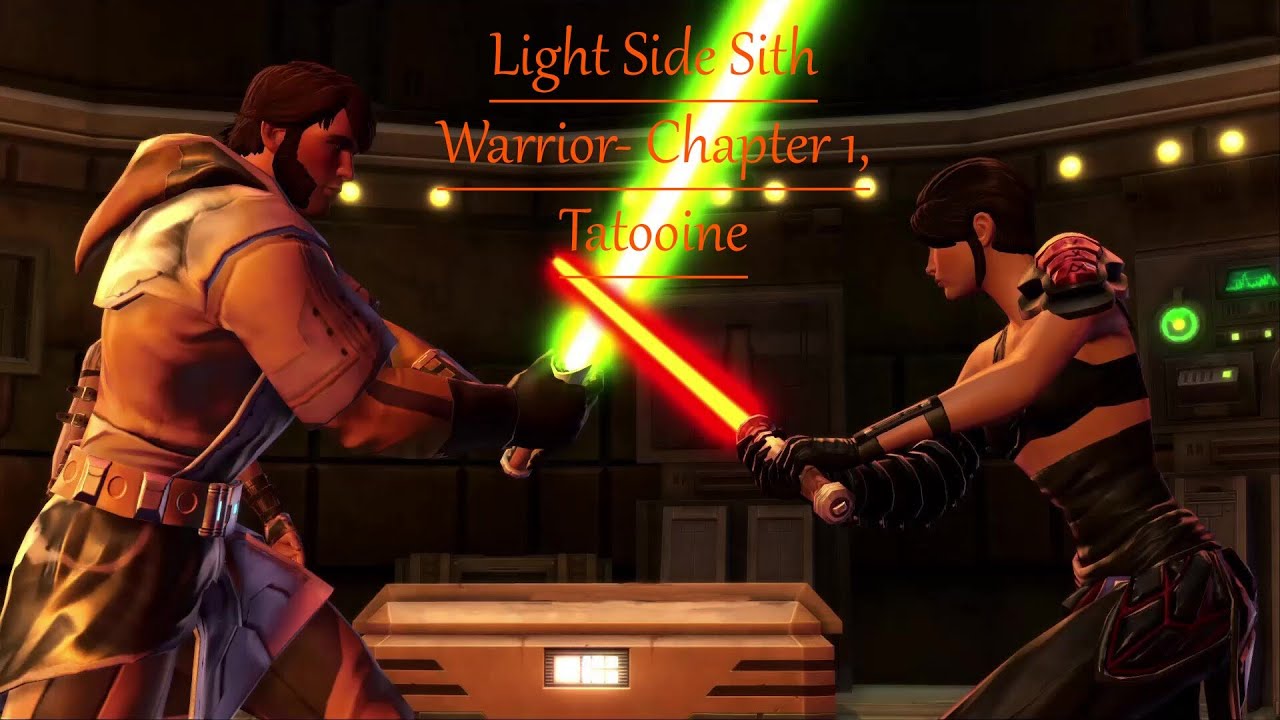 SWTOR: LIGHT Female Sith Warrior- Chapter 1, Tatooine - YouTube