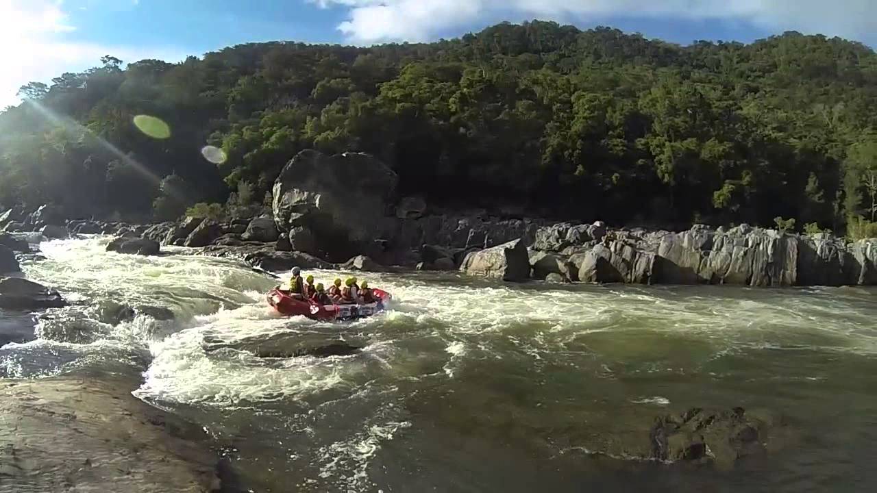 White Water Rafting on the Barron River GoPro - YouTube