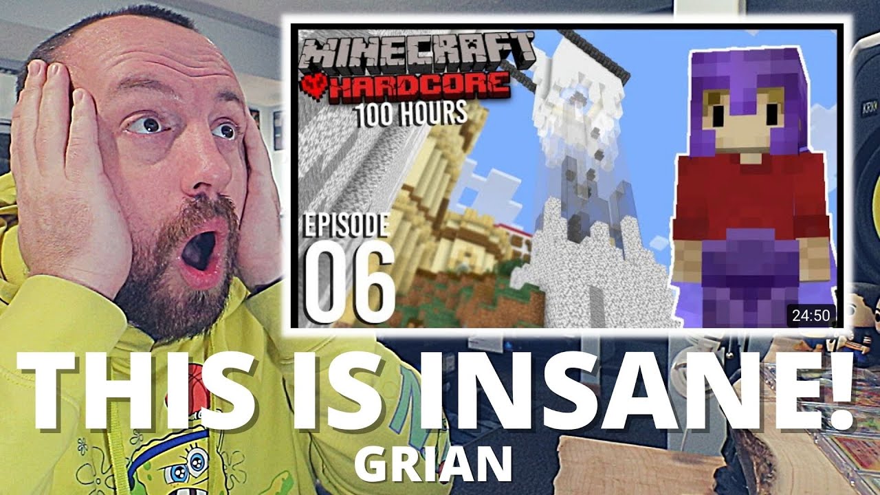 THIS IS INSANE! Grian 100 Hours In Minecraft Hardcore: Episode 6 - THE ...