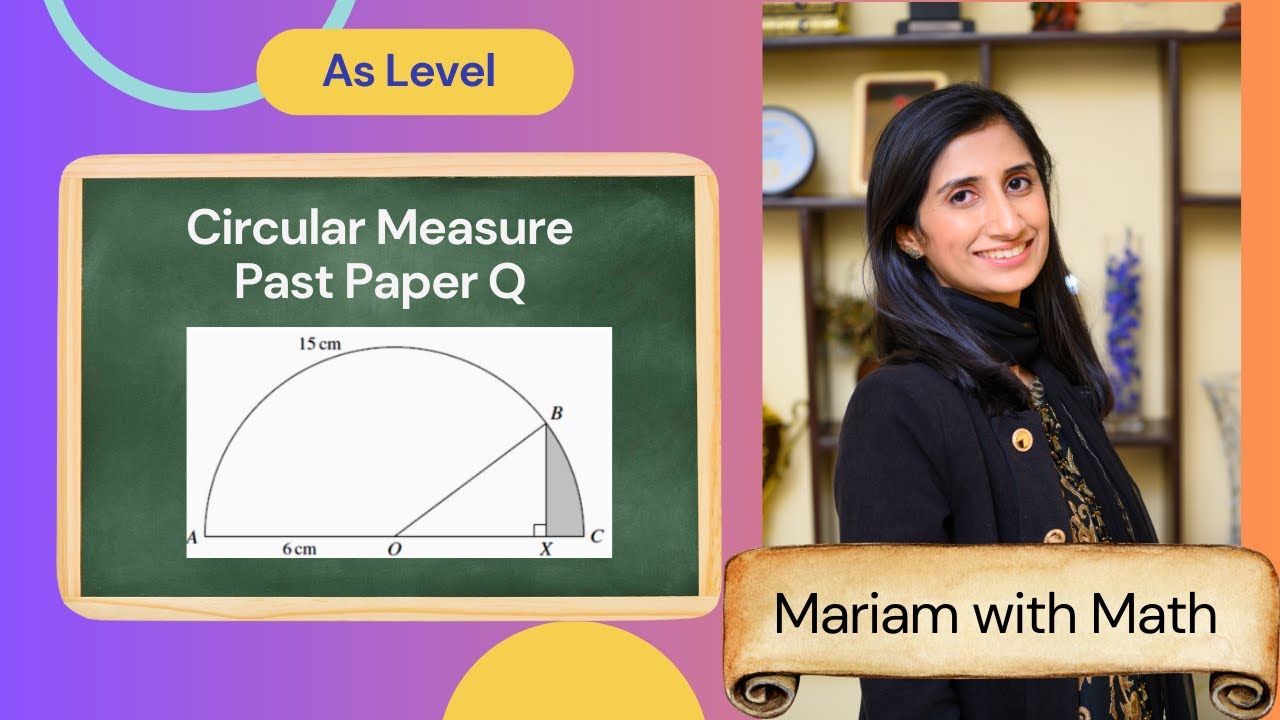 Circular Measure 9709/11/M/J/20 Q8 As Math 9709 - YouTube