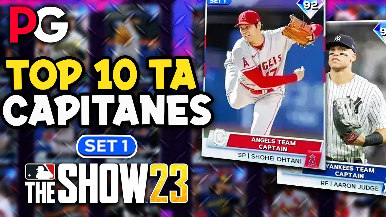 TOP 10 CAPITANES Team Affinity SET 1 en MLB The Show - YouTube