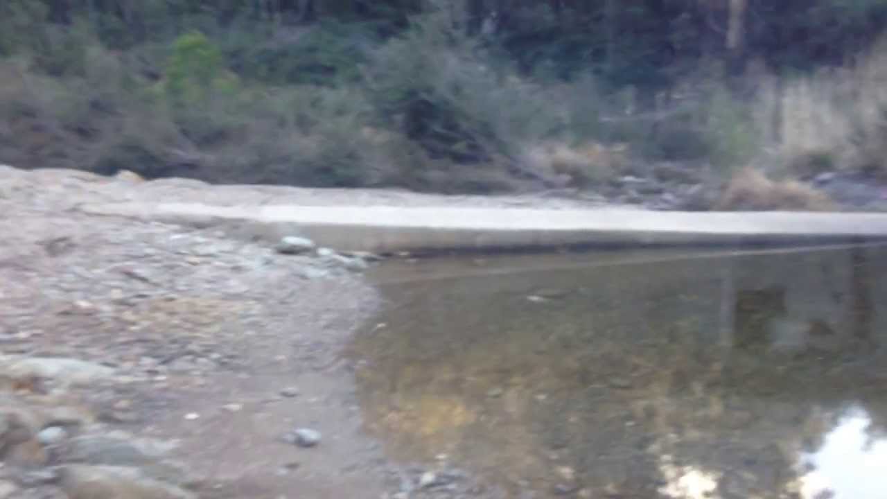First river crossing @ Nicholson River, Deptford Campground Vic - YouTube