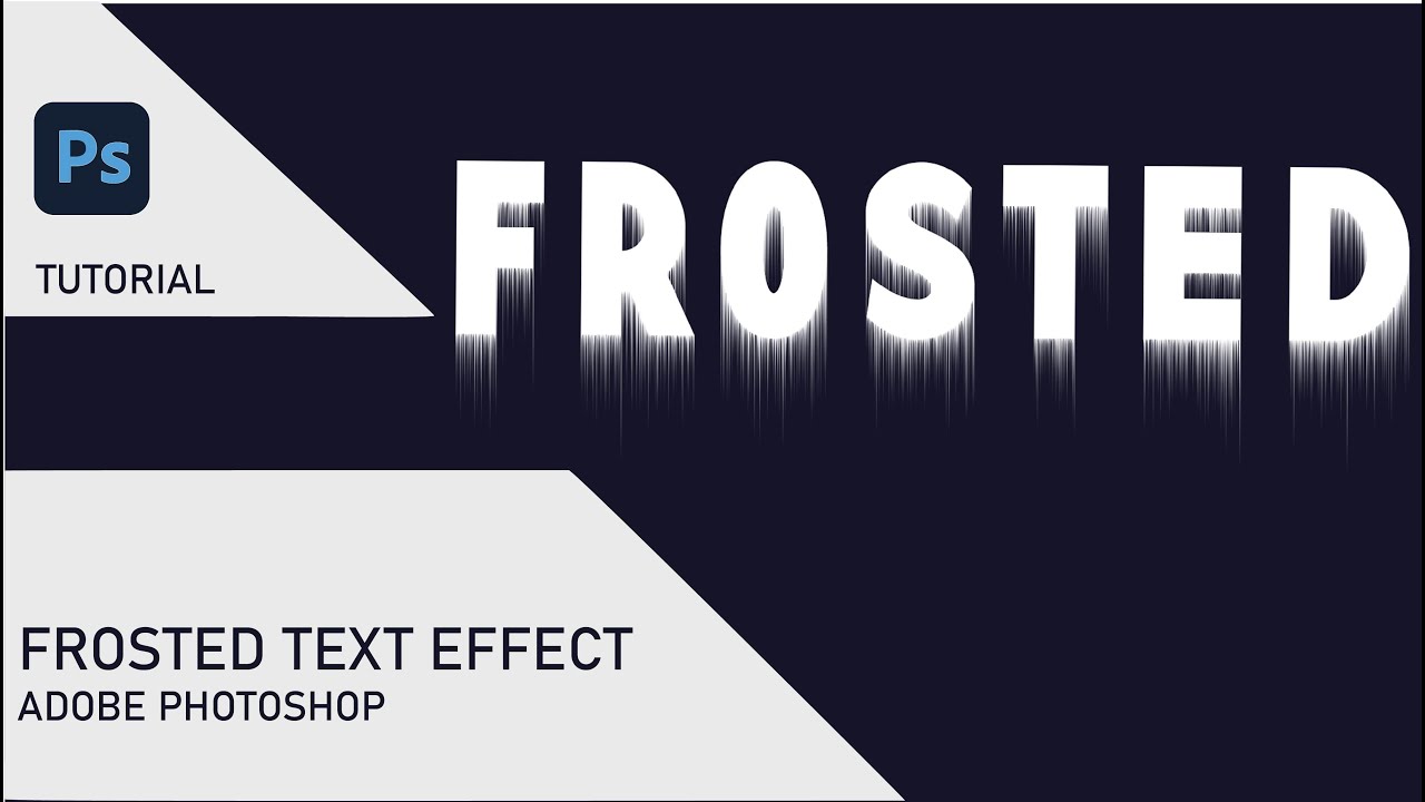 How to Make Cool Frosted Text in Photoshop! - YouTube