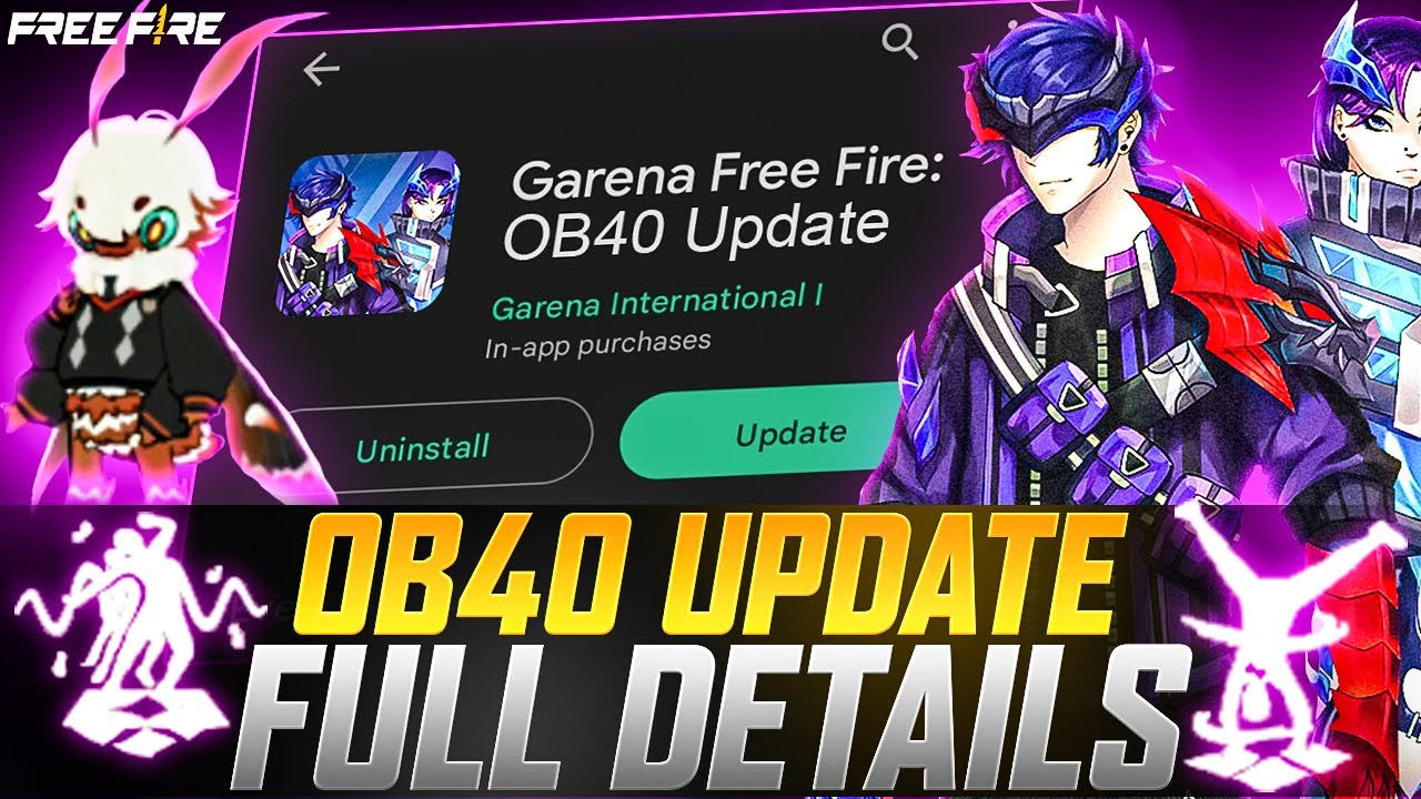 FREE FIRE OB40 UPDATE FULL DETAILS | 01 JUNE NEW UPDATE FREE FIRE | FF ...