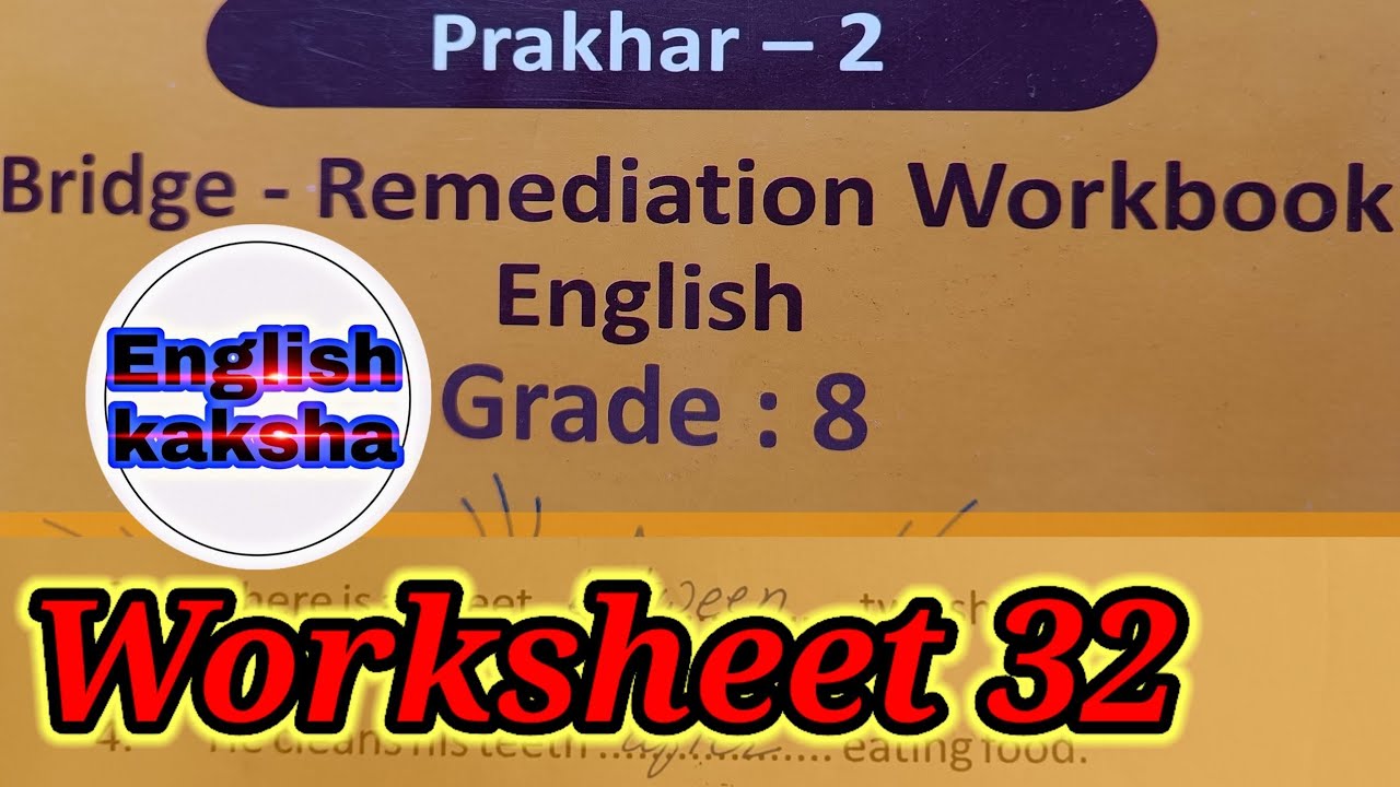 class 8 English workbook worksheet 32 | grade 8 bridge remediation ...