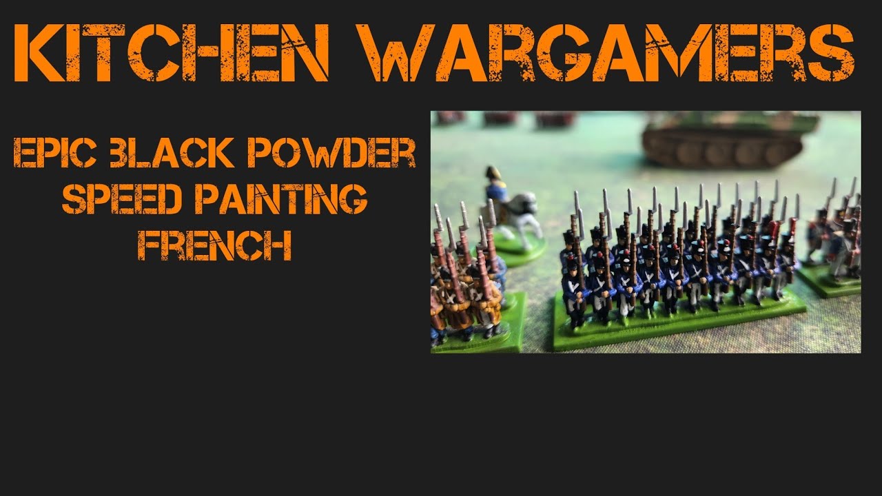 Speed painting epic black powder French - YouTube