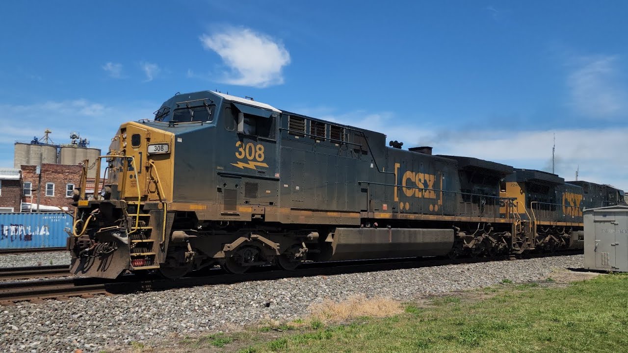 CSX Train B706 CSXT 308 CSXT 7249 Deshler, Ohio June 15, 2024 1507 - YouTube