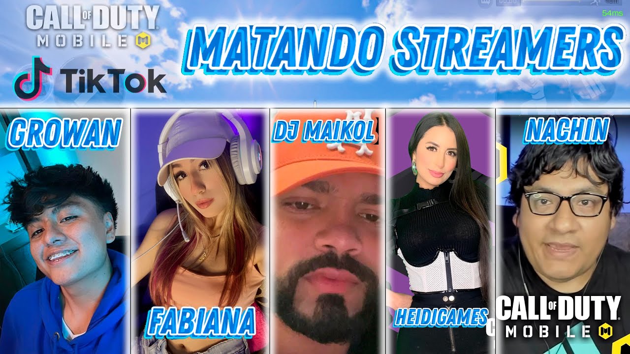 Matando streamers de TIKTOK | Torneo latam COD MOBILE - YouTube