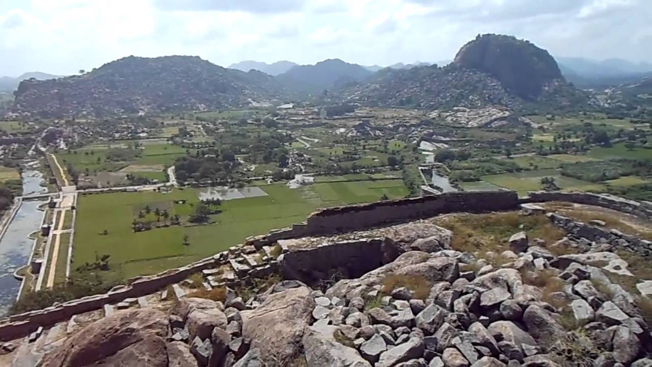Ancient Gingee Fort B - Panorama from Peak - Tamil Nadu, India (Jan ...