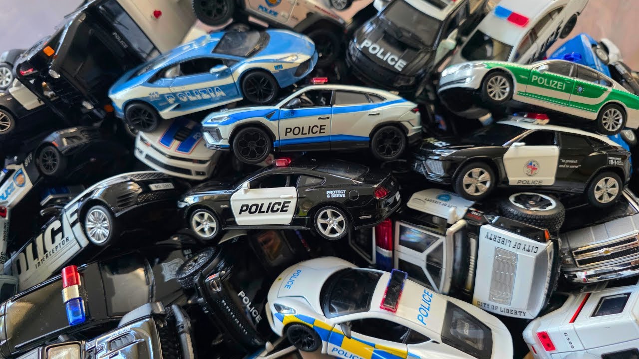 🚓 Police Cars From Every Country! | Random Toy Car Surprise Box - YouTube