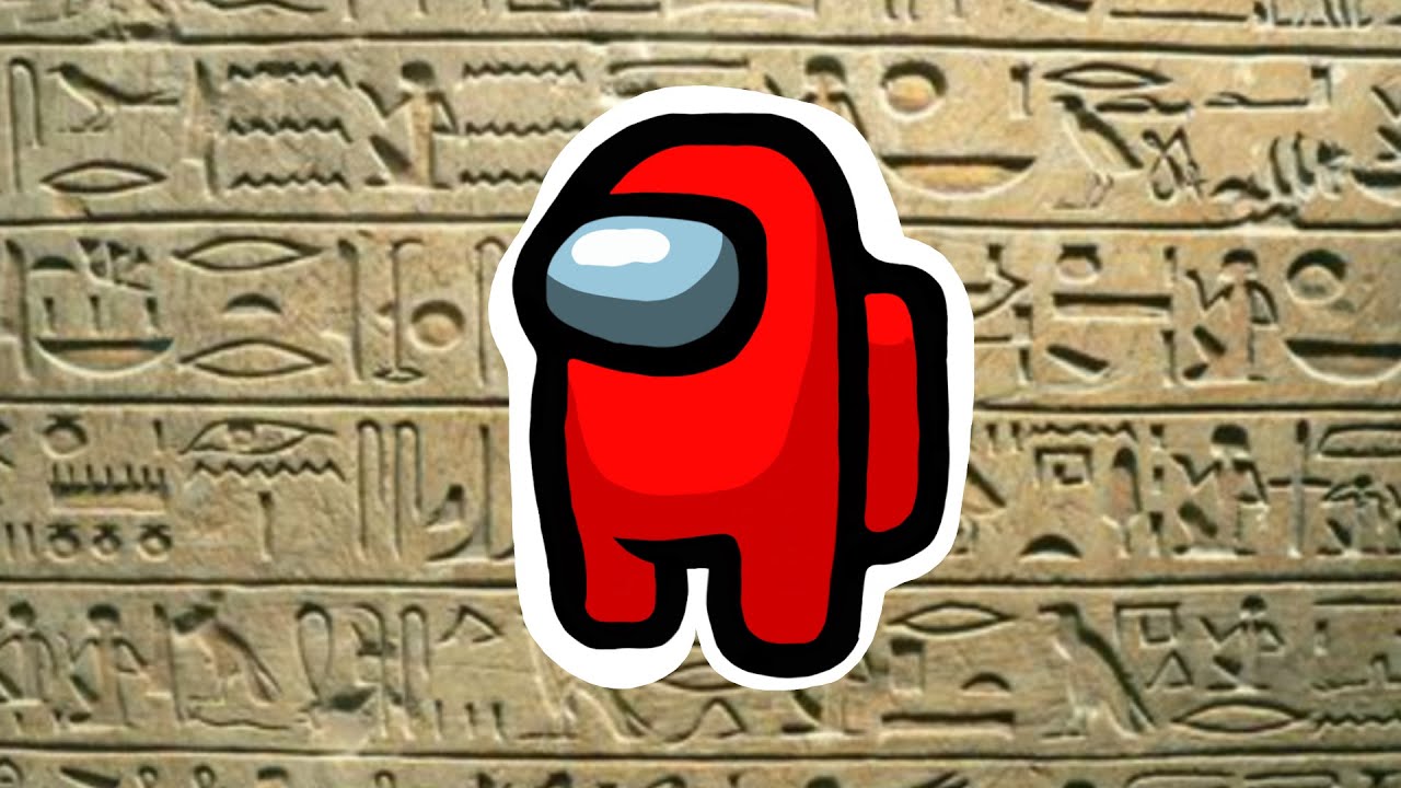 Egyptian hieroglyph, but it's kinda sus... - YouTube