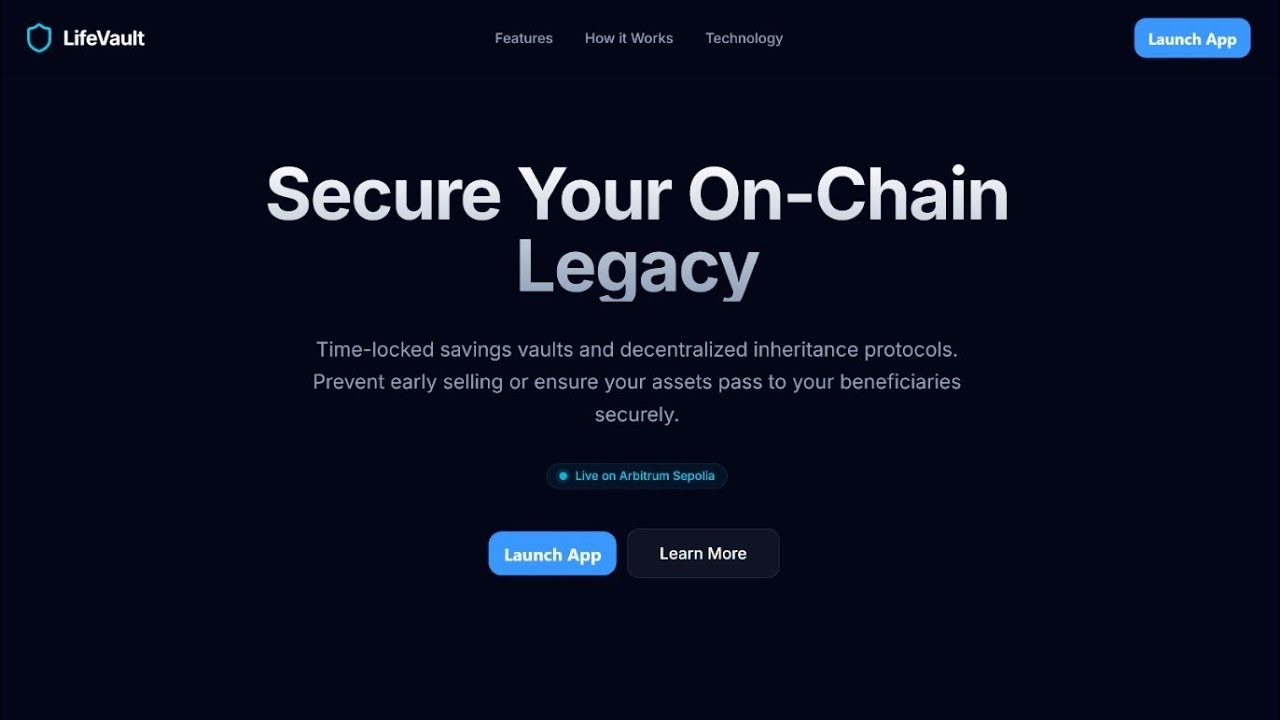 Life-vault | Non-custodial inheritance and Savings protocol built on ...