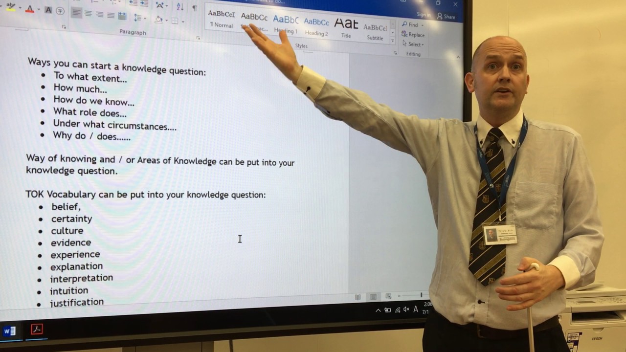 TOK Presentation (2015 guide): All you need to know. - YouTube