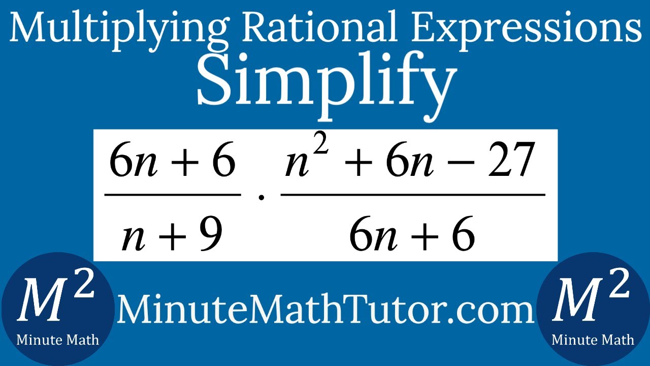 Simplify 6n 6 n 9 n 2 6n 27 6n 6 YouTube