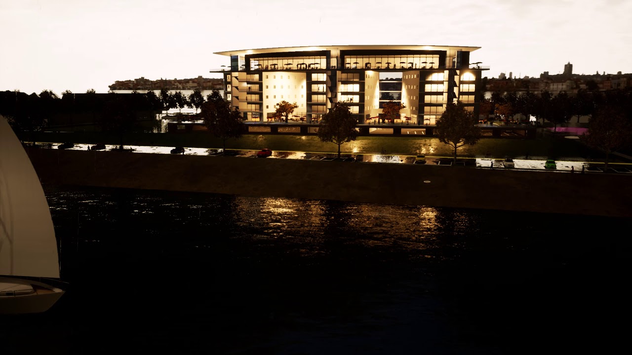 Bayview Hotel at night - YouTube