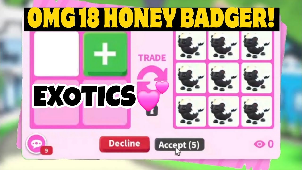 💥10 Minutes Of Adopt Me Trading And JUST GOT 18 *EXOTIC HONEY BADGER ...