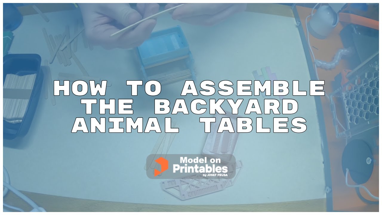 How to assemble the backyard animal tables - YouTube