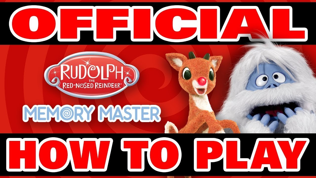 Official How to Play Rudolph the Red-Nosed Reindeer Memory Master Card ...