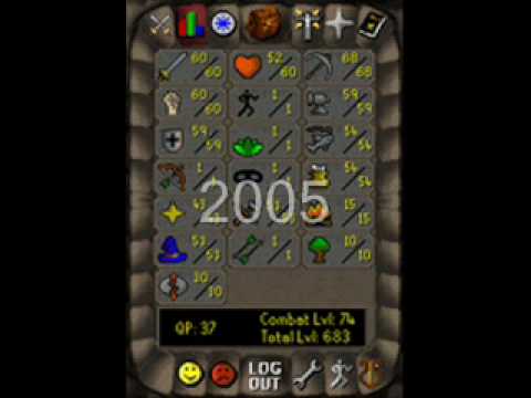 Runescape Skill Level Timeline - YouTube