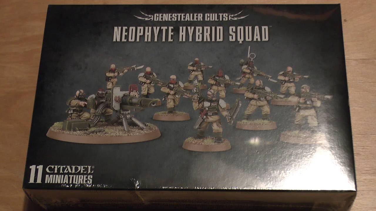 Genestealer Cults Neophyte Hybrid Squad - Unboxing (WH40K) - YouTube