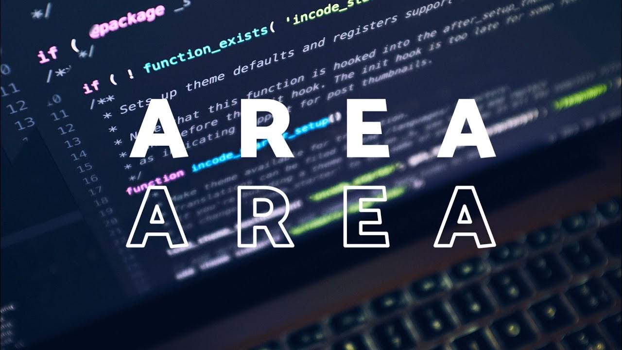 CHANNEL INTRO - CODING AREA - YouTube