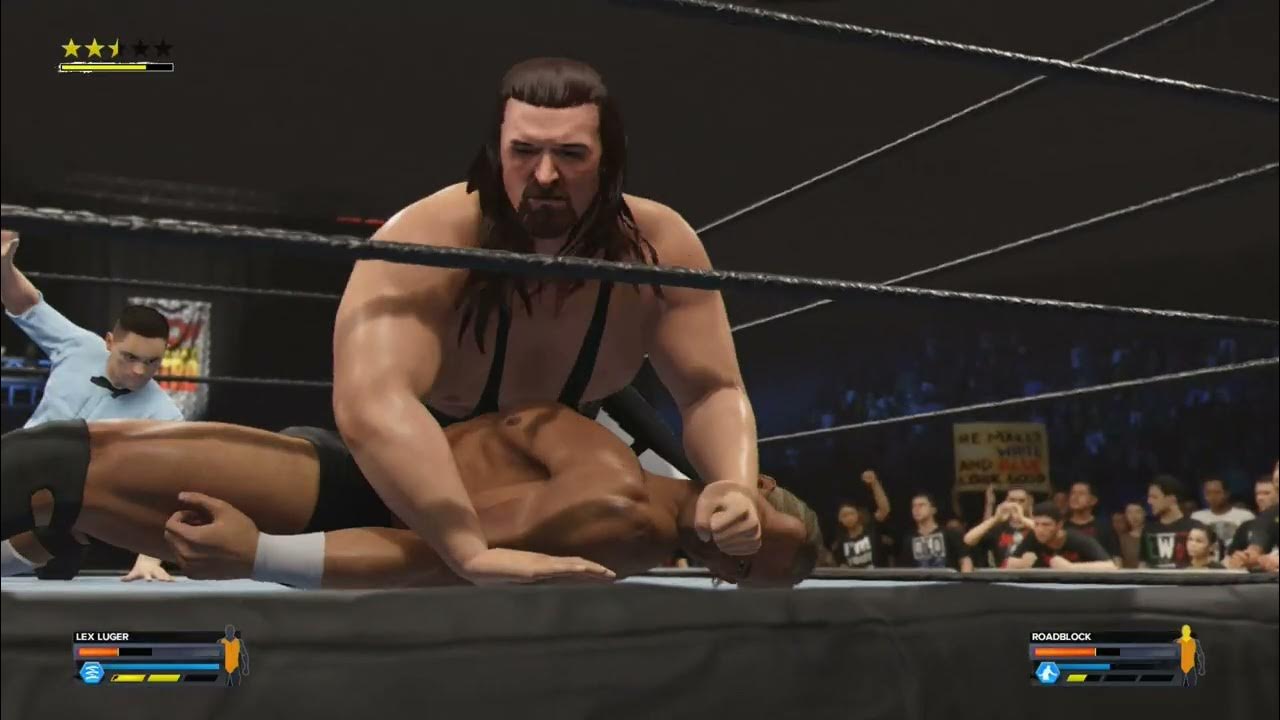 WWE 2K24 - Lex Luger vs. Roadblock | WCW Nitro - YouTube