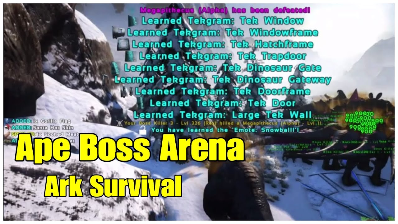 Alpha Ape Boss Arena Ark - YouTube