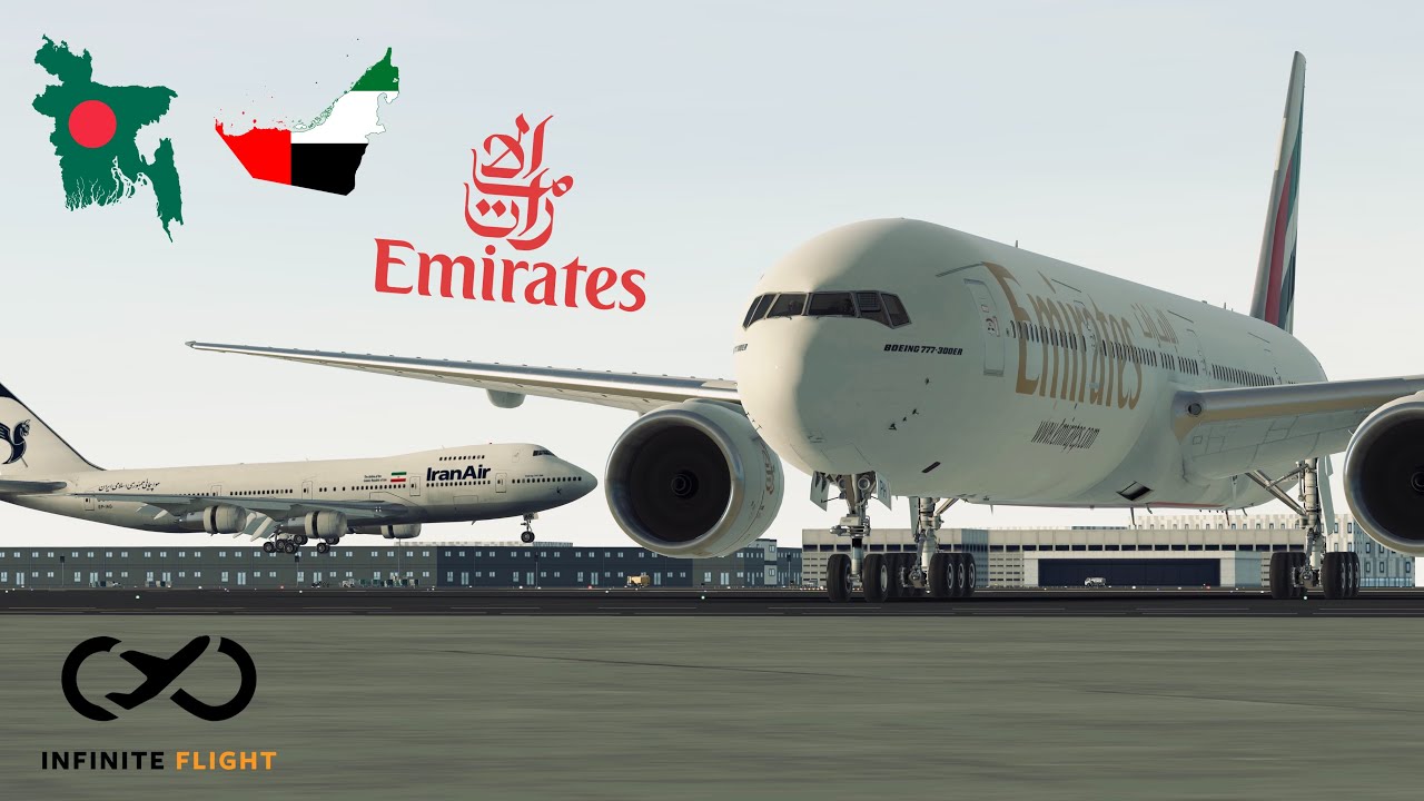 Infinite Flight GLOBAL: Dhaka (DAC) to Dubai (DXB) | Emirates Airlines ...