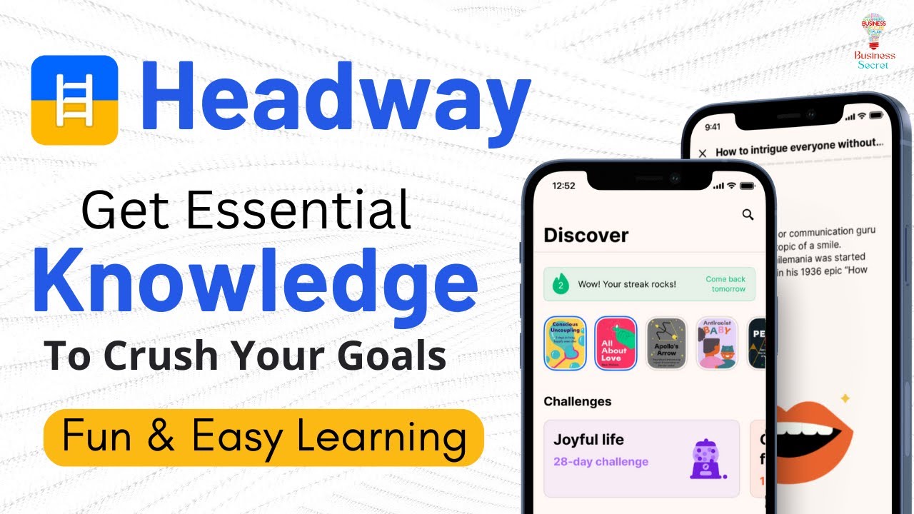 Headway : Get Essential Knowledge To Crush Your Goals | Best Fun & Easy ...