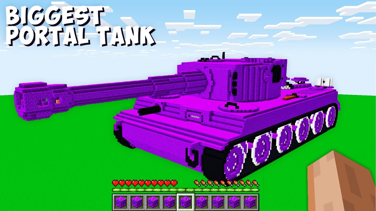 I Found GIANT PORTAL TANK in Mineraft ! What`s inside BIGGEST tank ...