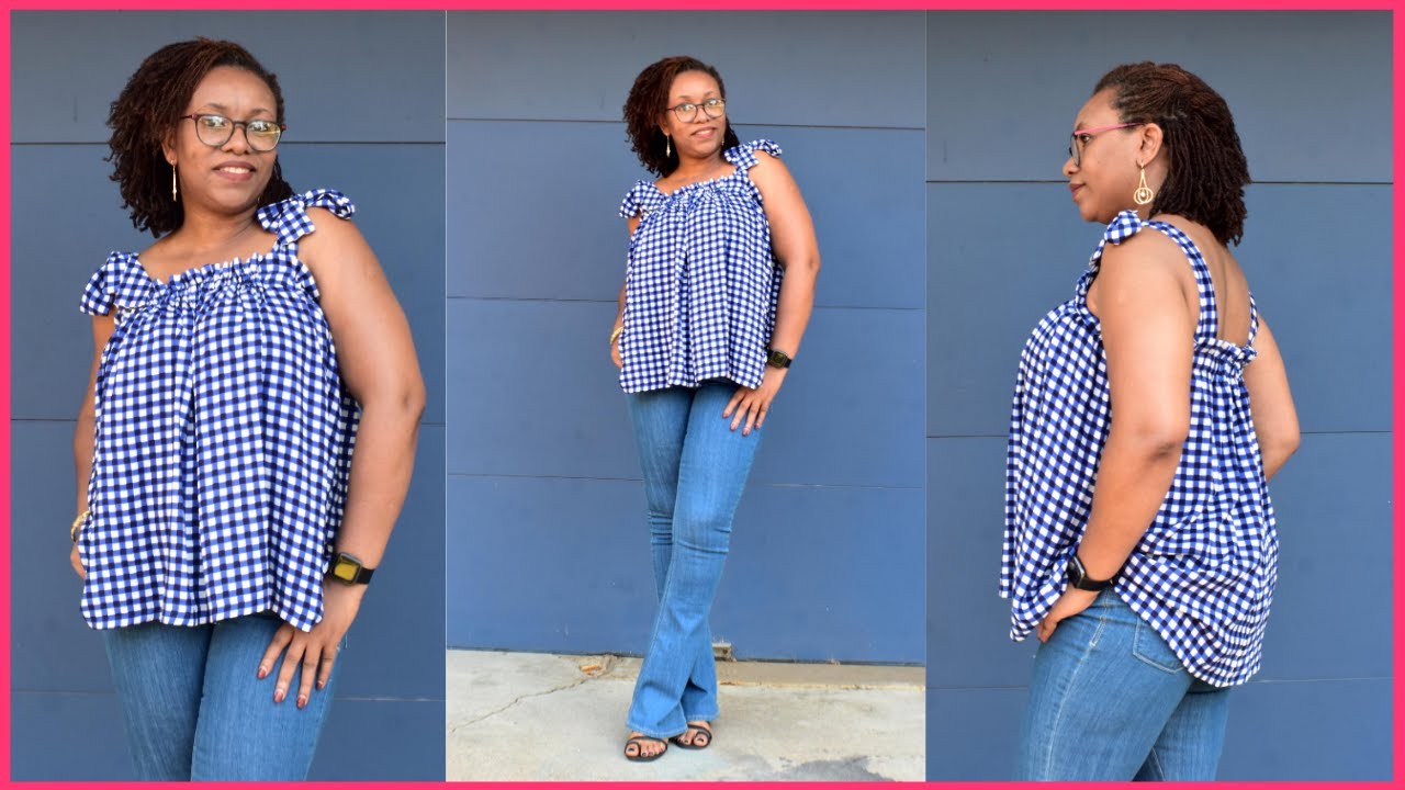 Simple Summer Top With Straps | Easy - YouTube