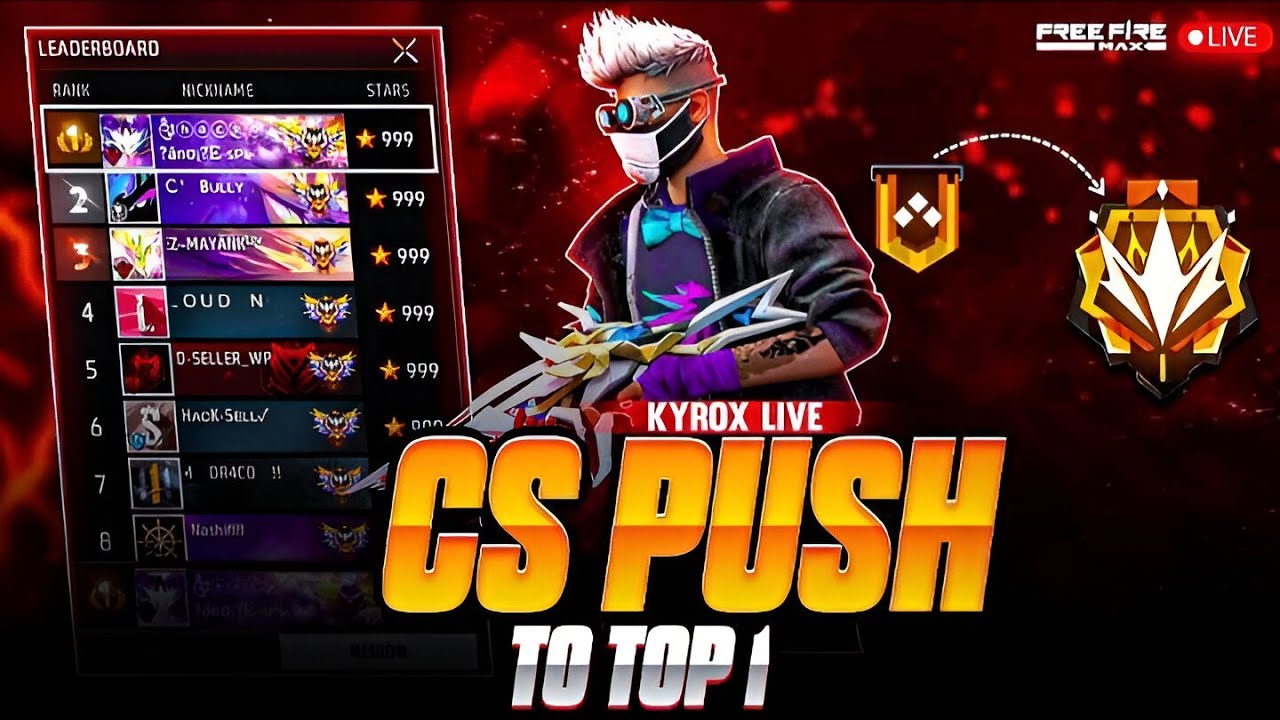 [LIVE] 🔴 CS RANK PUSH TO REGION 😎 Free Fire CS Rank Push #shortsfeed # ...