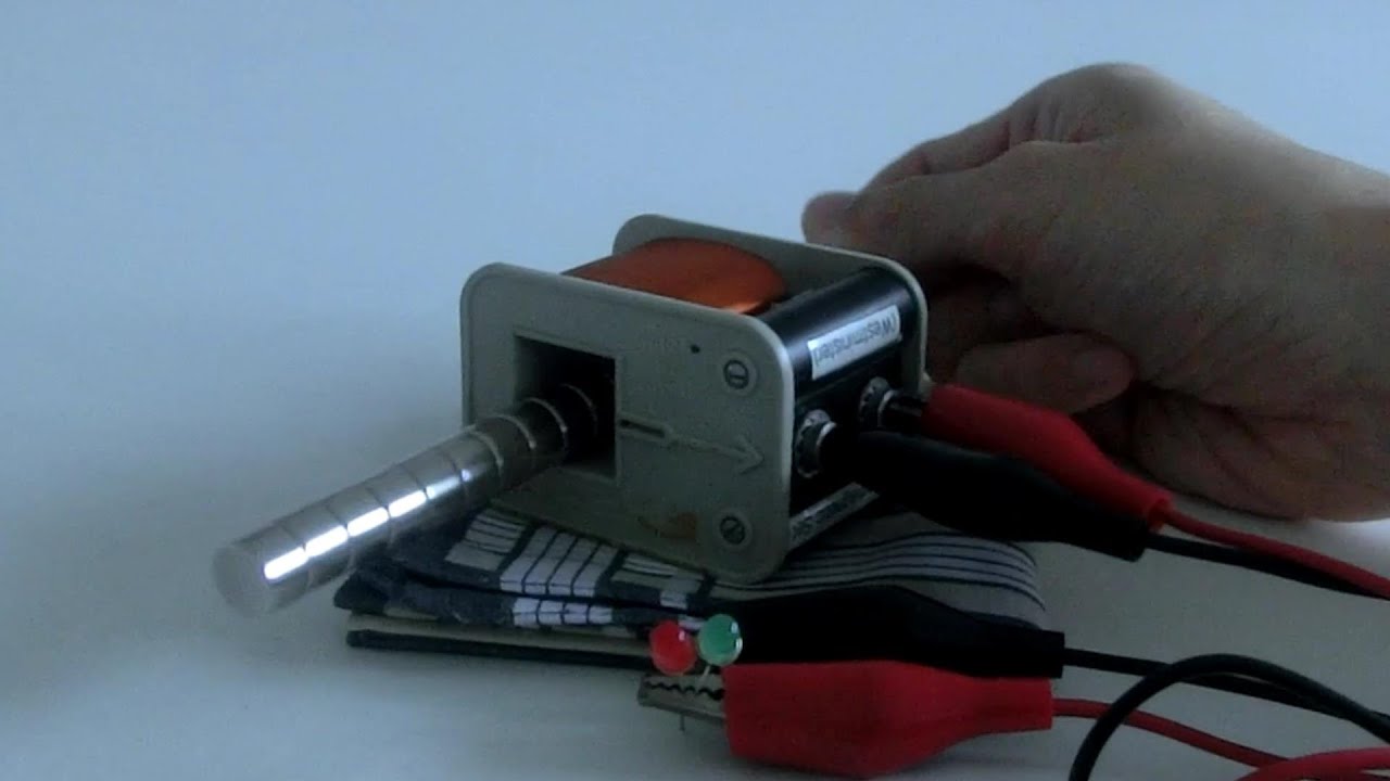 Faraday's Law: Magnet and Coil 2 -- xmdemo 027 - YouTube