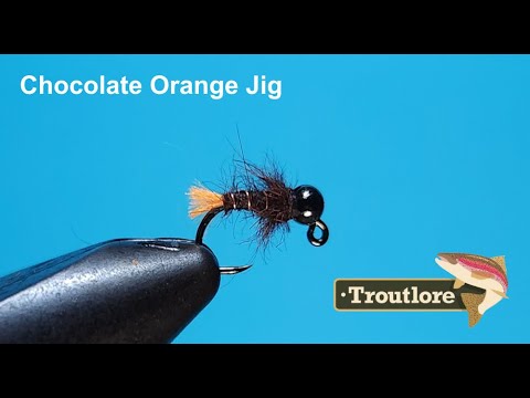 Chocolate Orange Jig Nymph Fly Pattern - Troutlore Fly Tying # ...